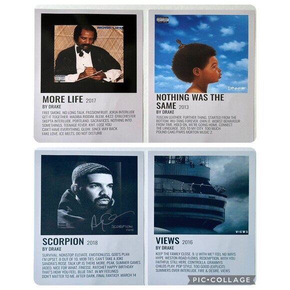 Drake | Art | Drake Poster Set Of 4 Album Cover Posters Music Posters ...